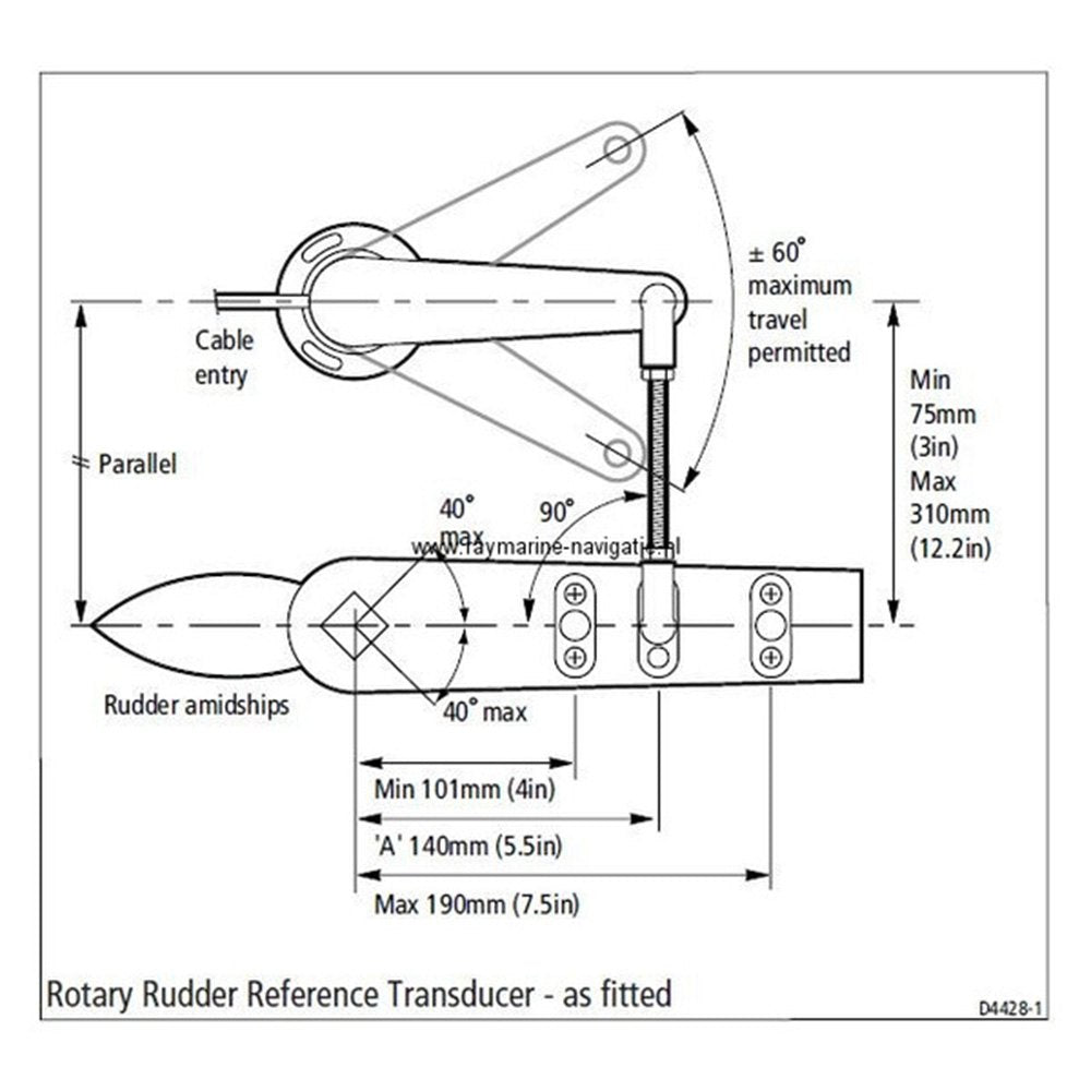 Raymarine M81105 Rotary Rudder Reference – USP Marine